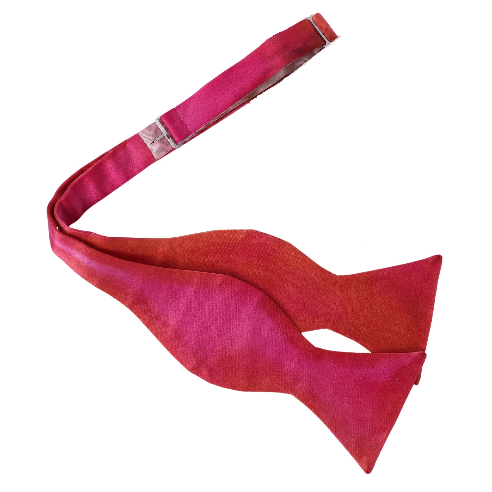 Red and Pink 33 x 3 Hand-Painted Bow Tie | Artworks Studio